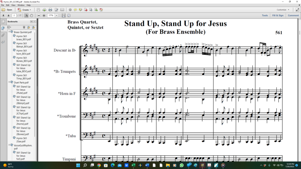 Stand Up, Stand Up for Jesus – CuthbertPraise