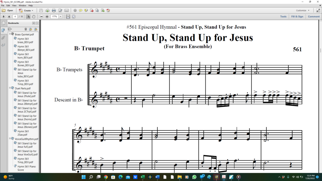 Stand Up, Stand Up for Jesus – CuthbertPraise