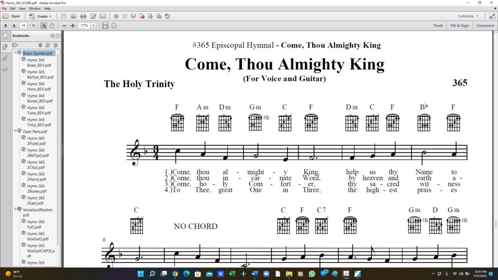 Come Thou Almighty King – Moscow – CuthbertPraise